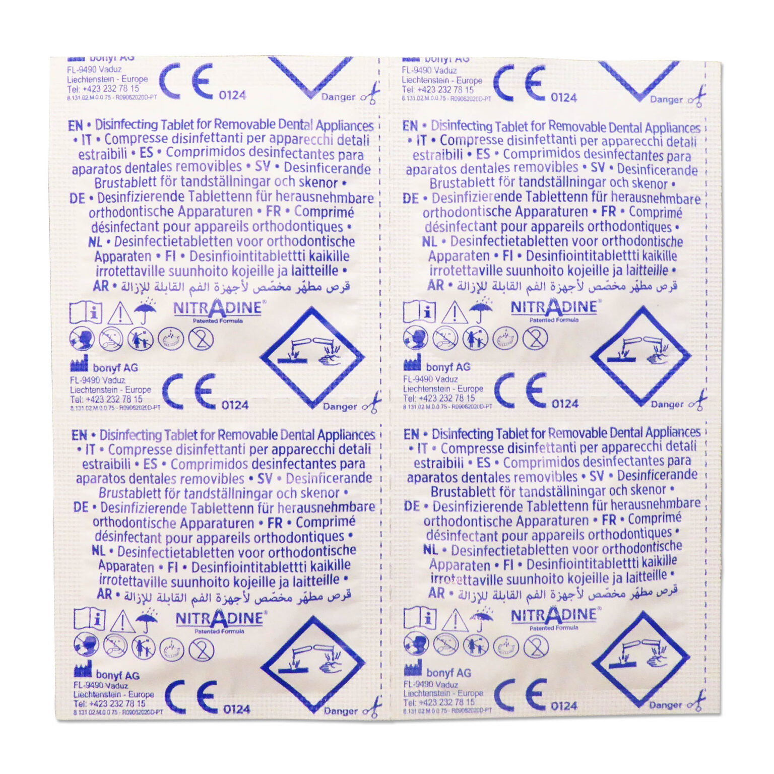 Nitradine Cleaning Tablets - Dental Aesthetics