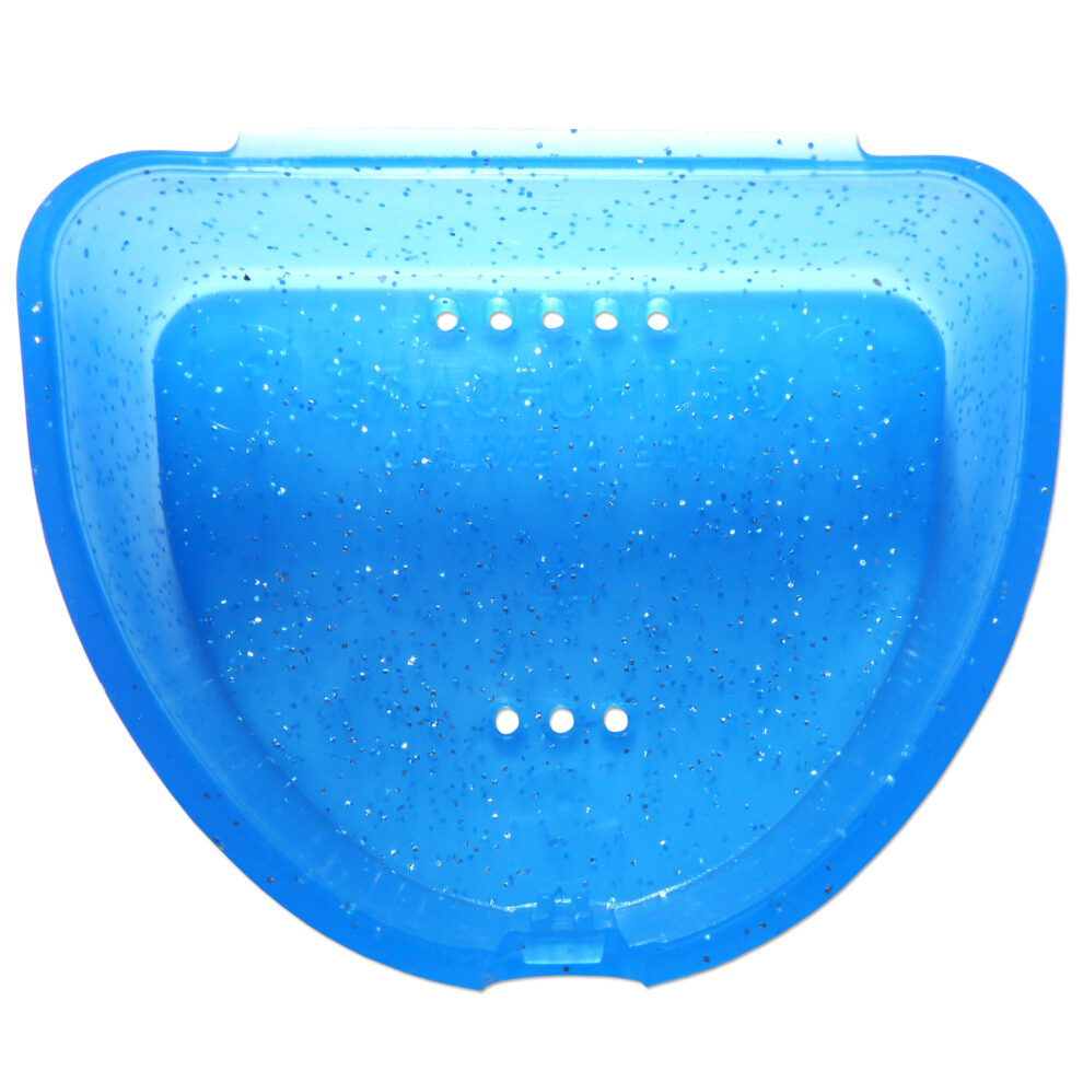 Retainer Case ~ Slim Glitter 2.2cm Deep - Dental Aesthetics