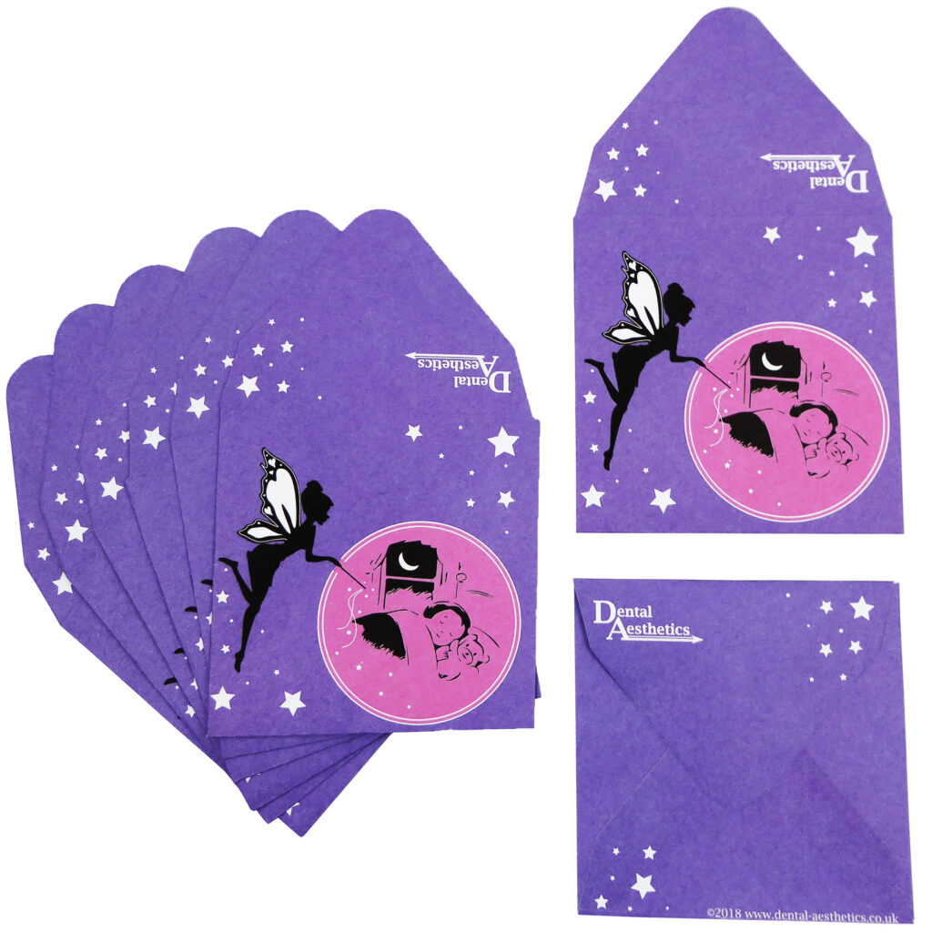 Tooth Fairy Envelopes ~ Set of 8 & 4 Toothbrushes - Dental Aesthetics