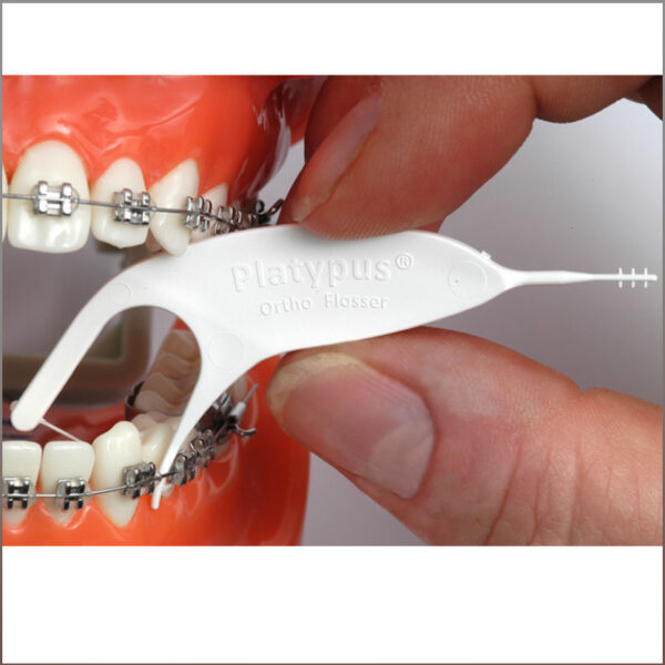 Platypus Orthodontic Flosser ~ Pack of 30 Flossers - Dental Aesthetics