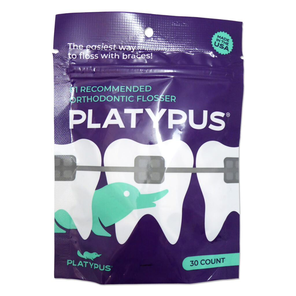 Platypus Orthodontic Flosser ~ Pack of 30 Flossers - Dental Aesthetics